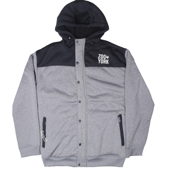Zoo York | Jackets & Coats | Zoo York Logo Sherpa Hoodie Jacket ...